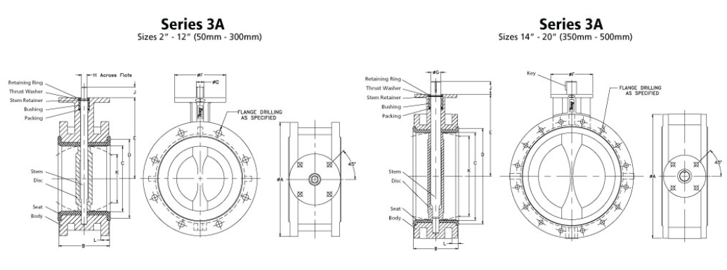 Item: Series 3A/3AH Resilient Seated Butterfly Valves On Jamieson ...