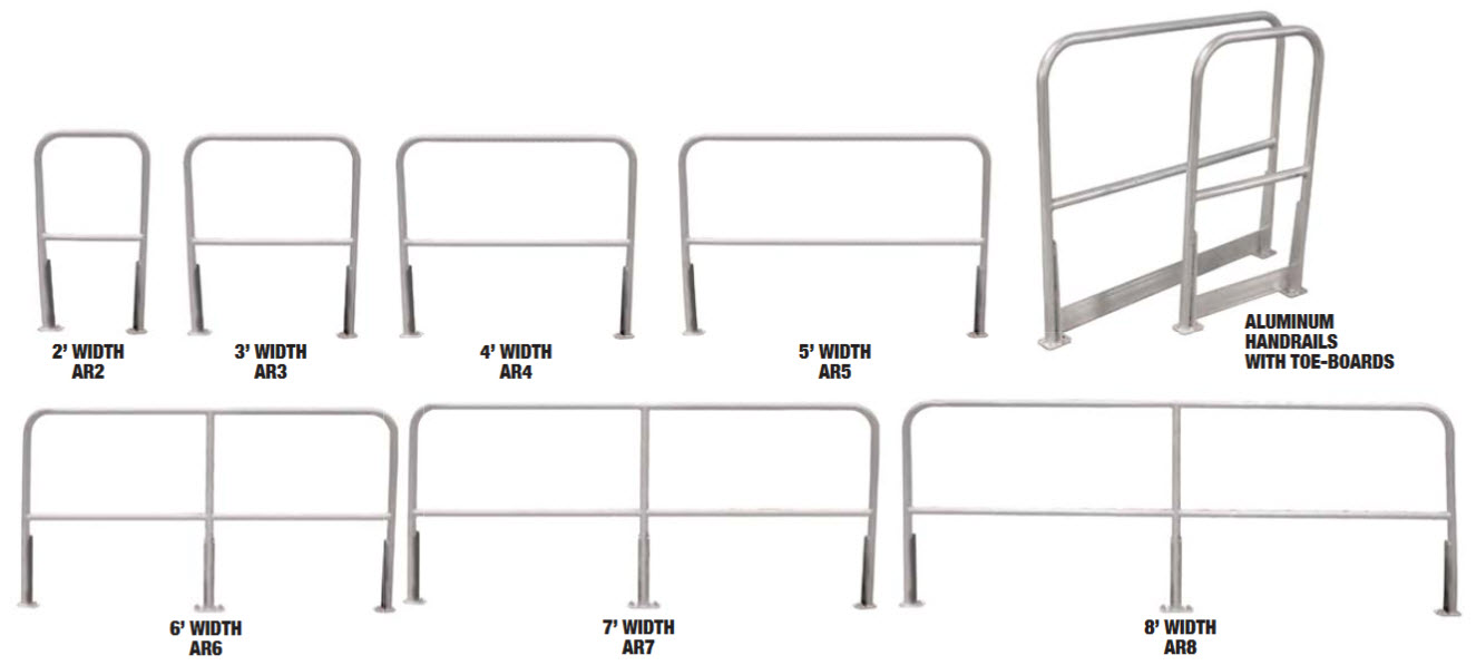 Bolt-On Aluminum Railings On Jamieson Equipment Co., Inc.