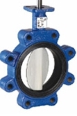 Valve Size 16" Butterfly Valve, Series 52 Lug Body Valves Under Cut On ...
