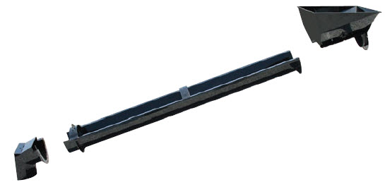 Item # 011, 10 ft. Chute Section, unlined On Jamieson Equipment Co., Inc.