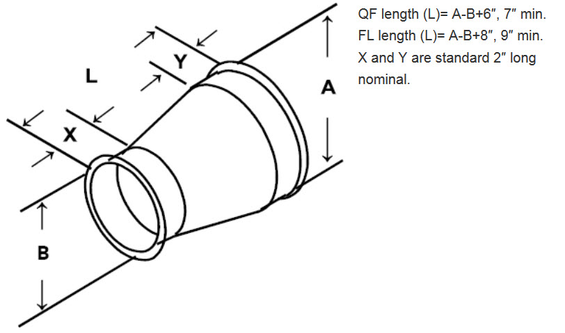 XD Reducer – 14 Gauge On Jamieson Equipment Co., Inc.