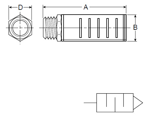 Item # ES100MC, ES Series Silencer On Jamieson Equipment Co., Inc.