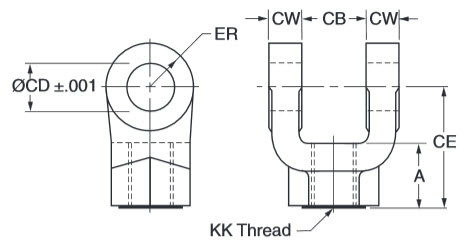 Item # 1458030075, Female Rod Clevis On Jamieson Equipment Co., Inc.