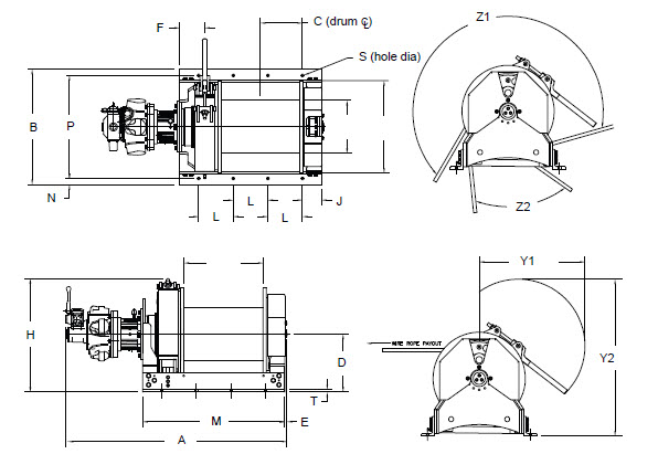 Big Red TA Series Air Winches- Personnel Rated On Jamieson Equipment Co ...