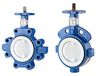 Series 40/42 Wafer Body Teflon Lined Butterfly Valves On Jamieson ...